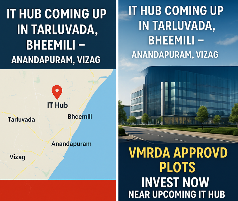 IT Hub to Come Up in Tarluvada bheemili - VMRDA Plots Vizag ...